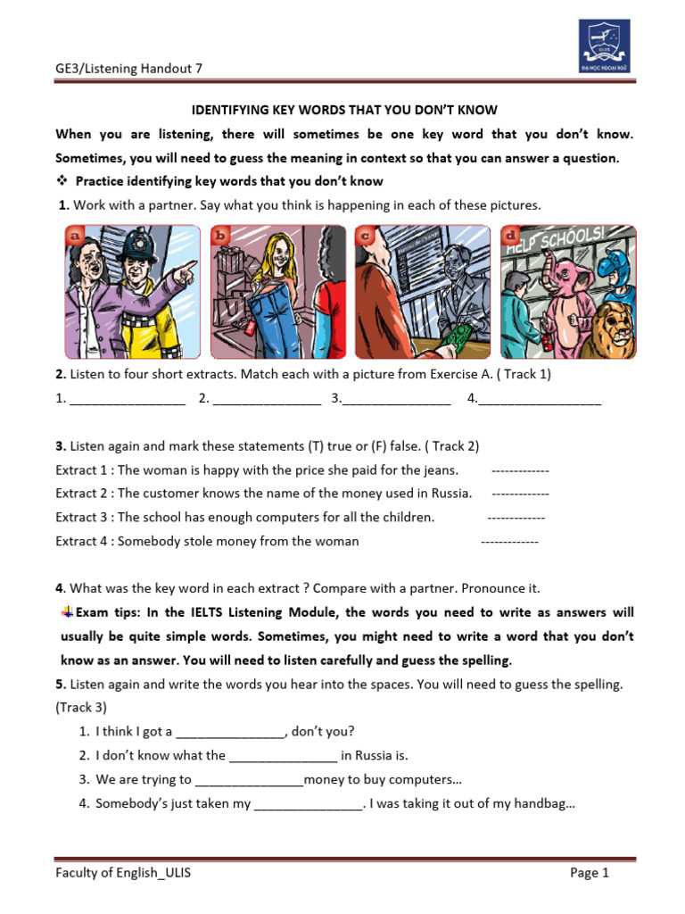 GE3 - Listening Handout 7 - Sts | PDF