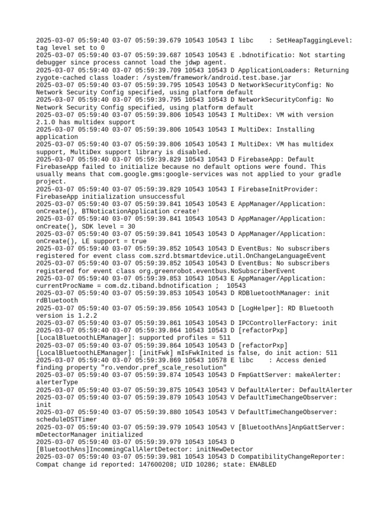 2025030705普通日志 | PDF | Java (Programming Language) | System Software