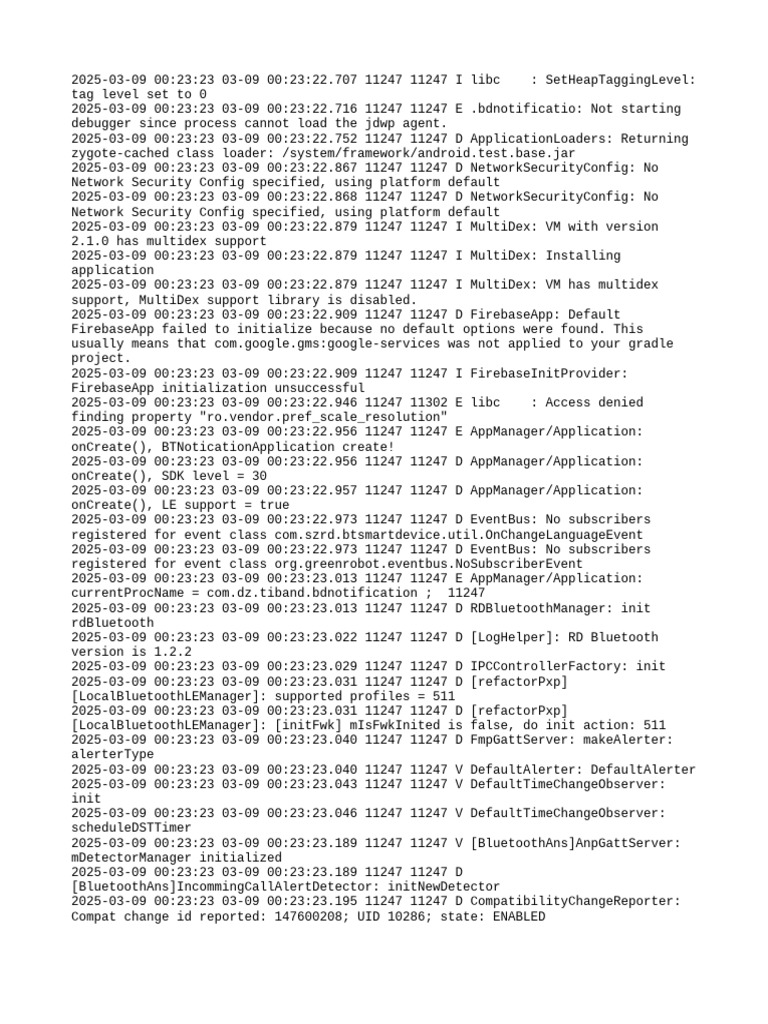 2025030900普通日志 | PDF | Java (Programming Language) | Computer Architecture
