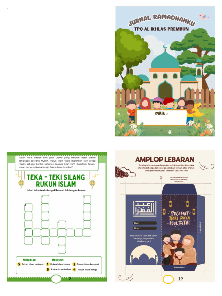 BUKU RAMADHAN 19 HAL | PDF