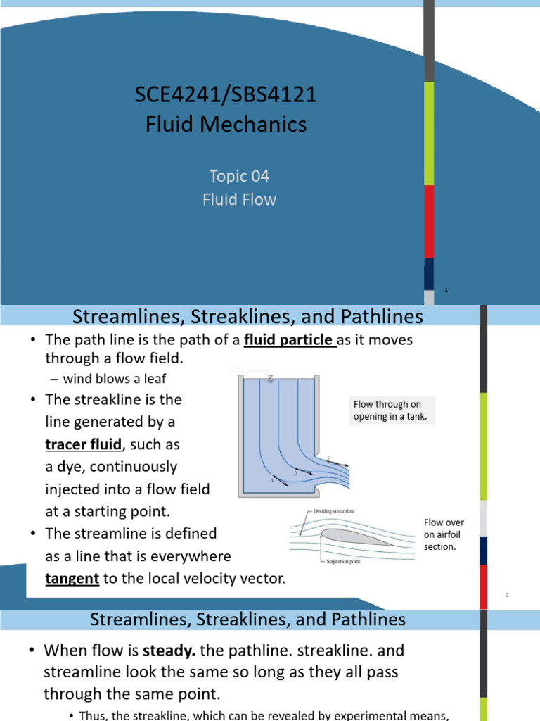 Streamlines, Streaklines, and Pathlines | PDF | Fluid Dynamics ...