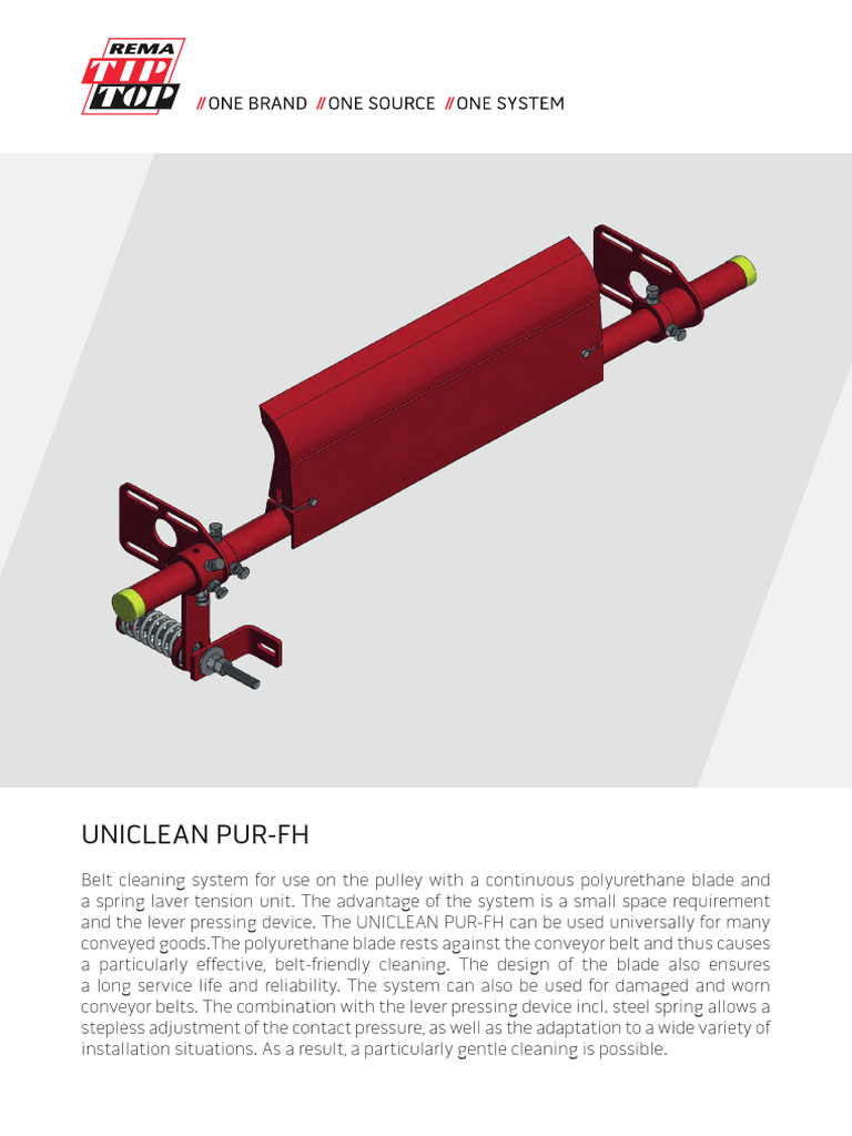 ใบปาด Uniclean Pur-fh | PDF | Mechanical Engineering | Manufactured Goods