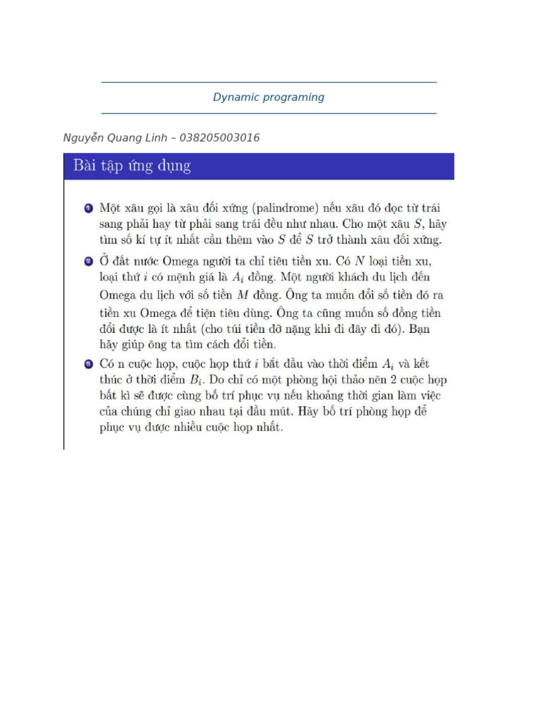 Dynamic Programing | PDF