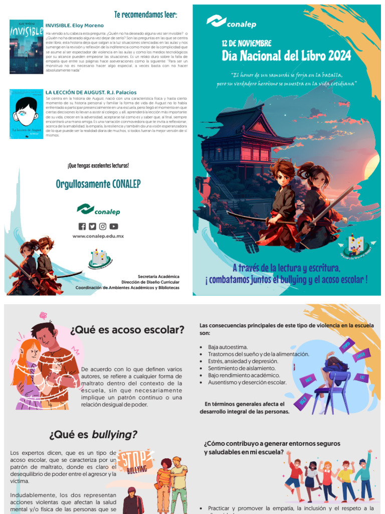 Díptico - DIA NACIONAL LIBRO - 2024 | PDF | Ciencias del comportamiento ...