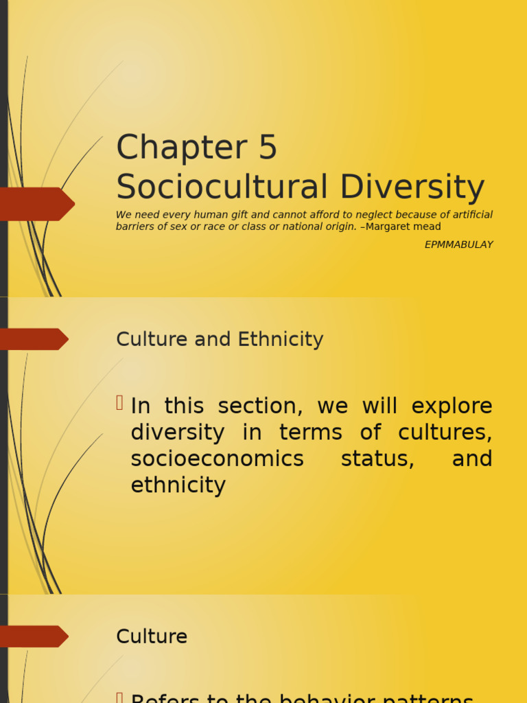 EDPsy Chapter 5 Sociocultural Diversity | PDF | Prejudices ...