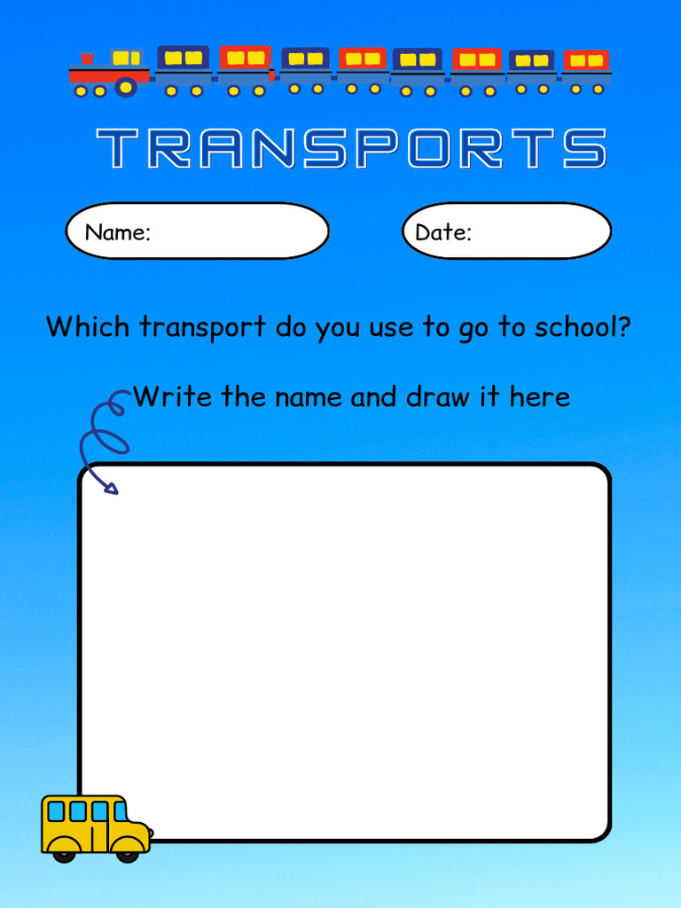 Blue, Black & White Transports Handout | PDF