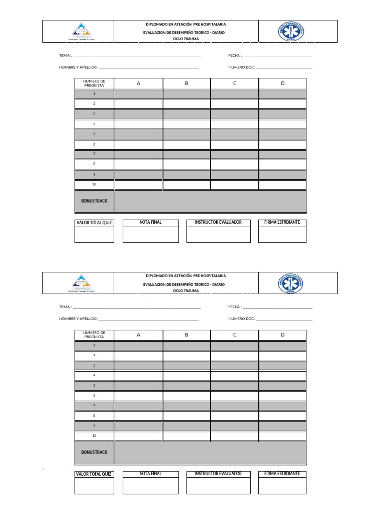 Formato Quiz | PDF