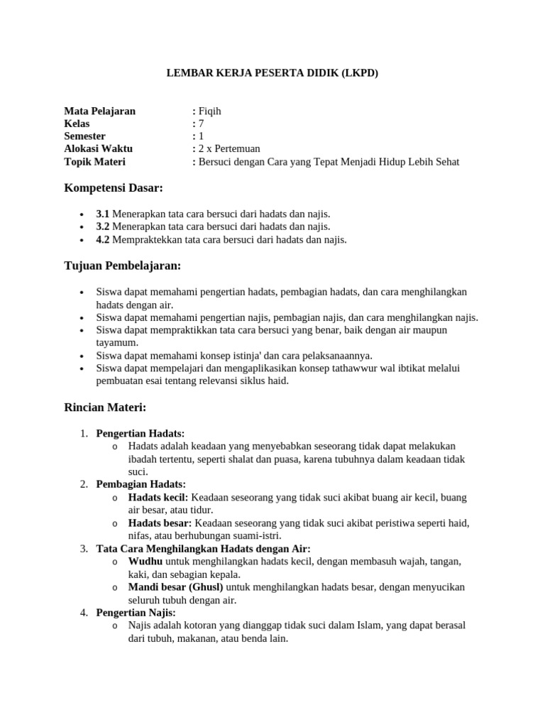 BAB 2 BERSUCI TP 2024 | PDF