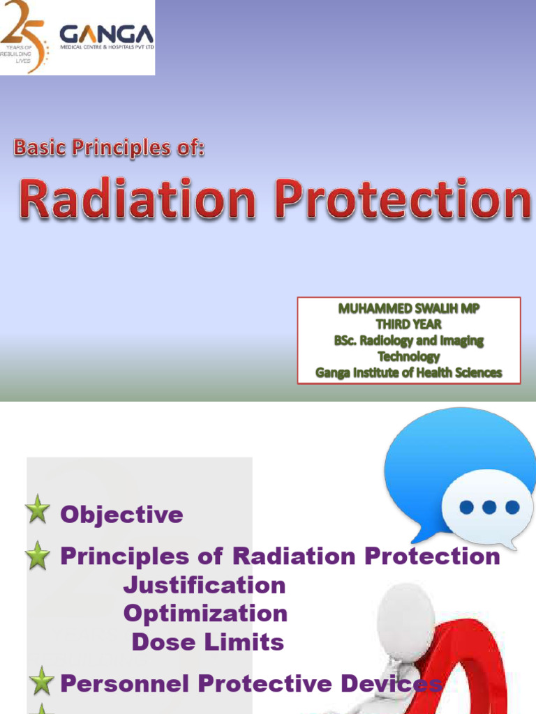 BASIC PRINCIPLES OF RADIATION PROTECTION | PDF | Radiation Protection | Ionizing Radiation