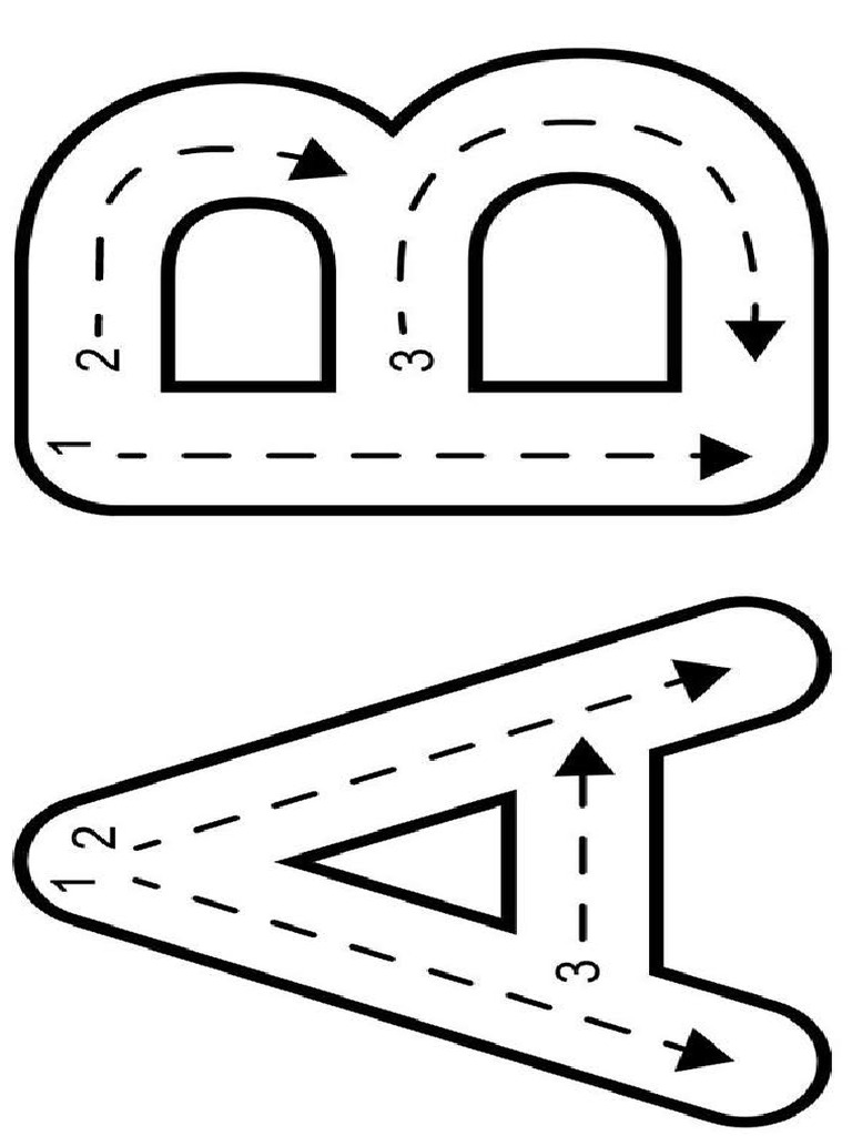 trazo ABC Mayuscula | PDF