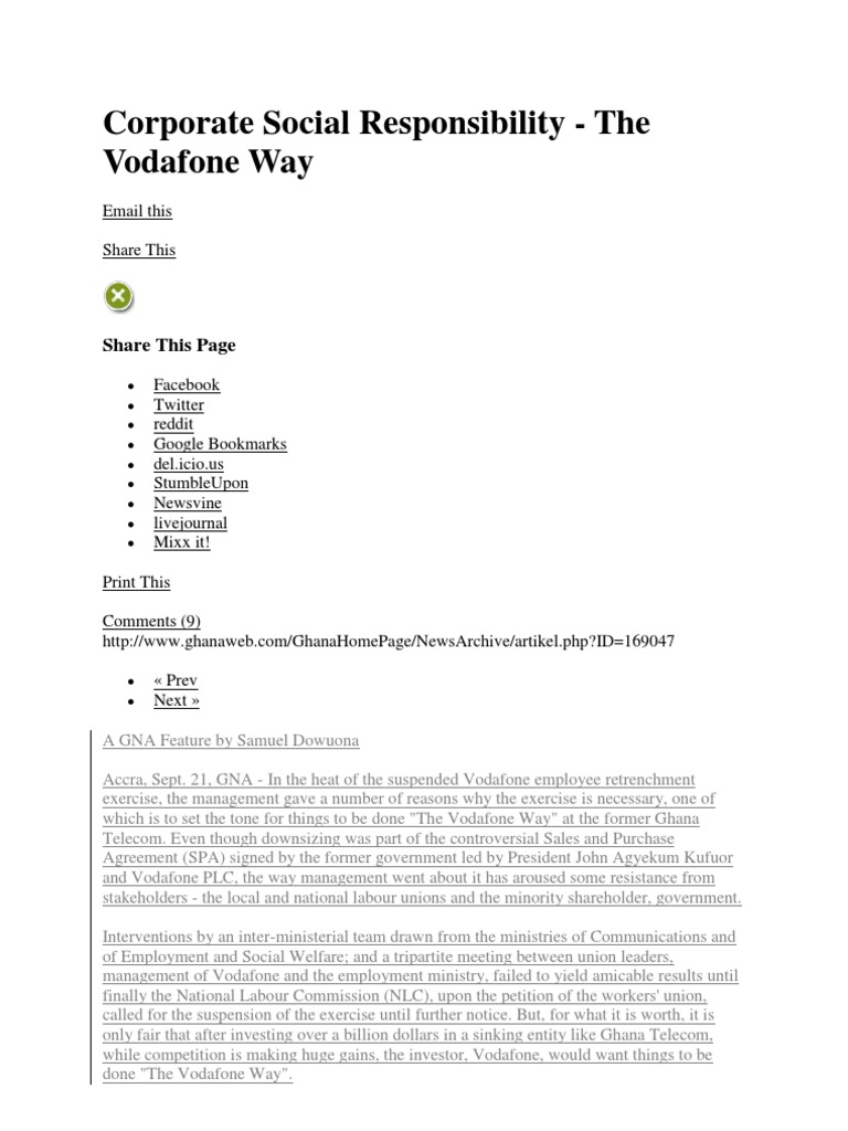 Corporate Social Responsibility | PDF | Cooperative | Corporate Social ...