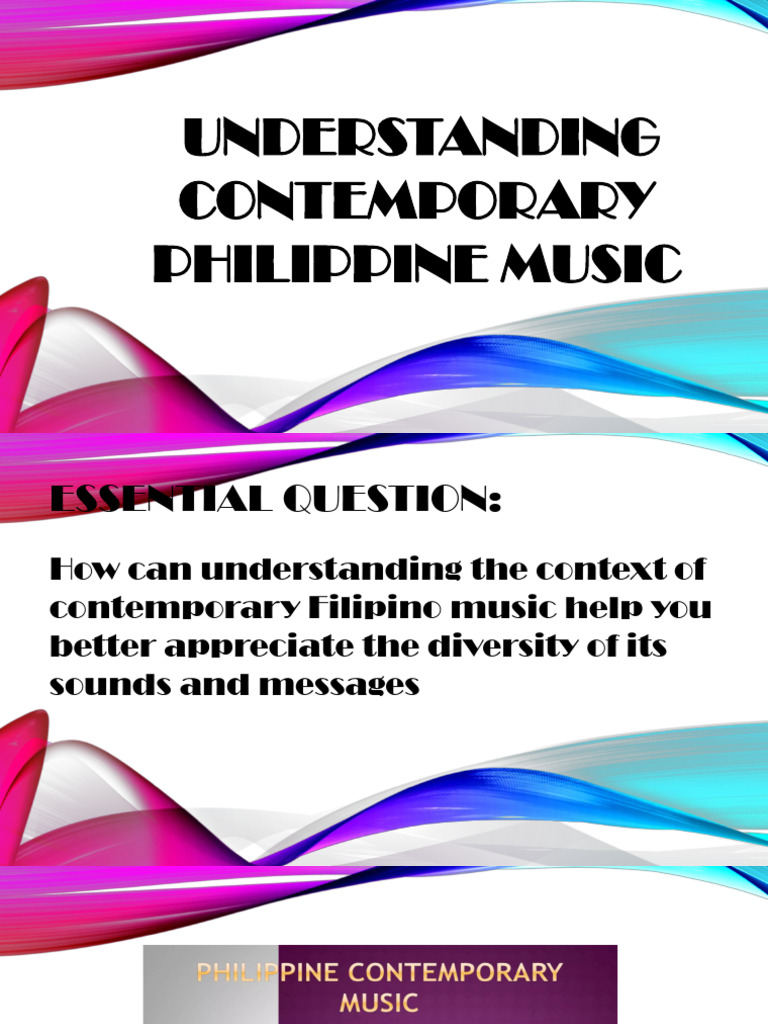 Characteristics of Contemporary Philippine Music | PDF