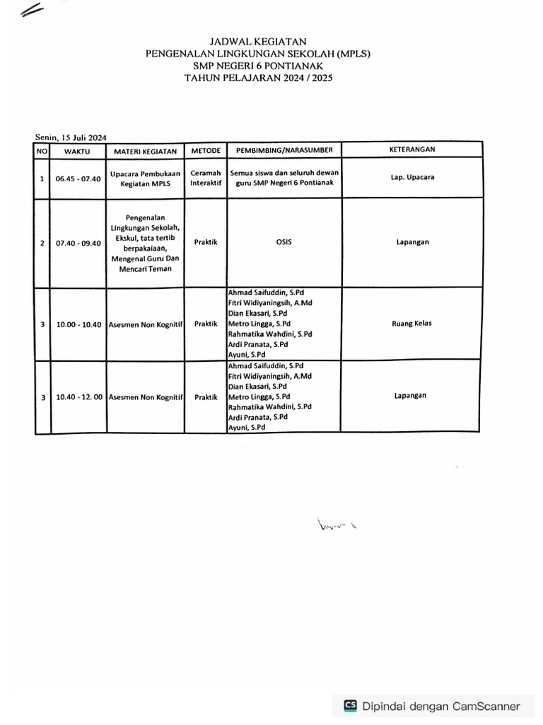 Jadwal MPLS 2024 | PDF
