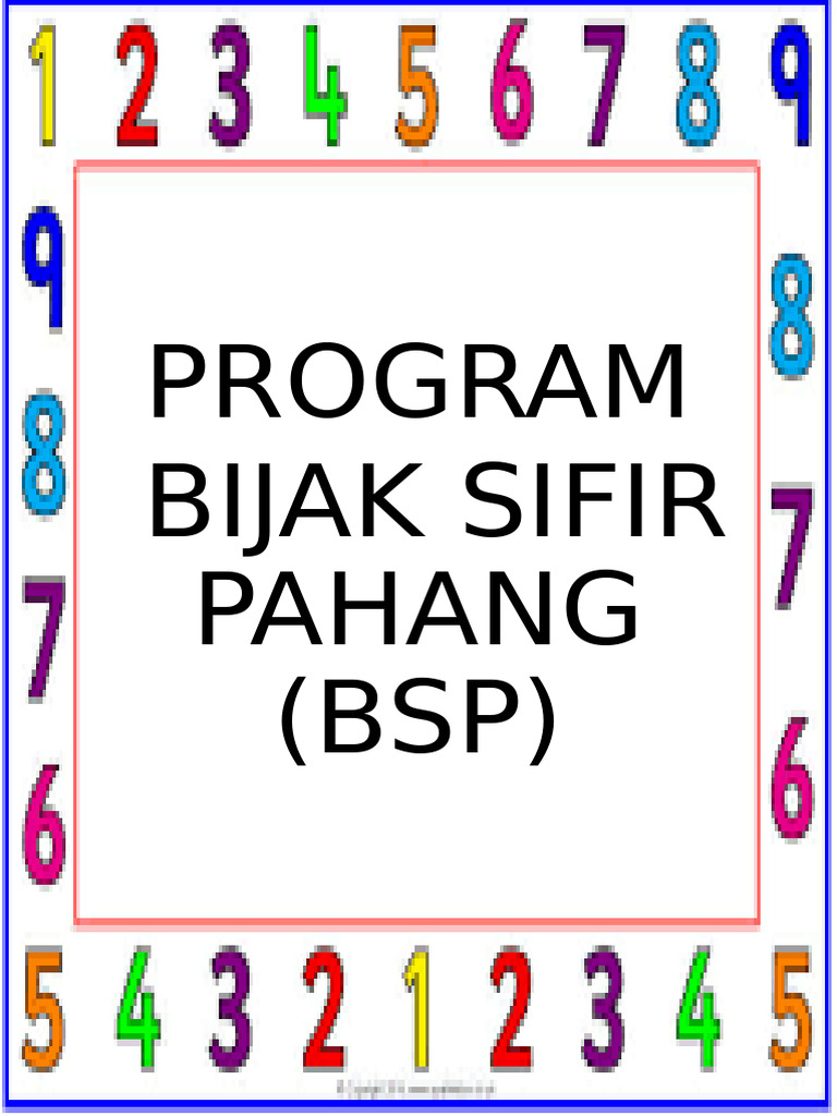 Program Bijak Sifir Pahang (BSP) | PDF