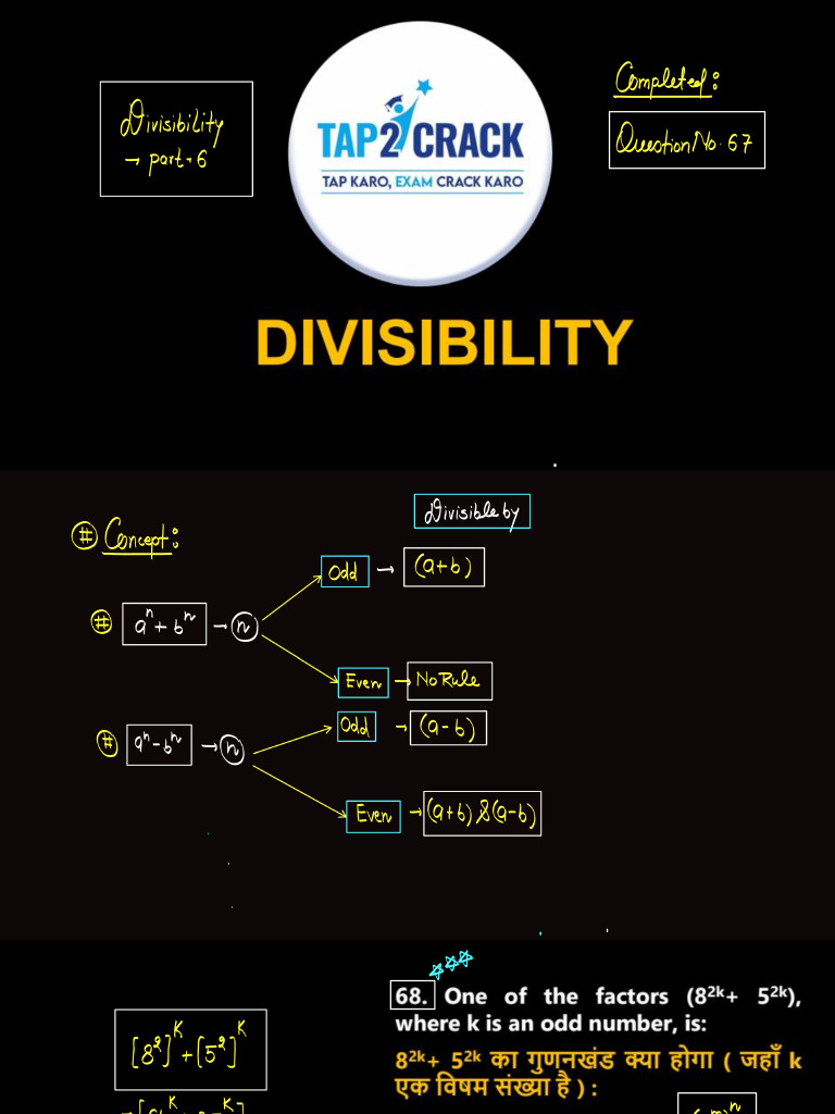 171) PDF-Divisibility Based Questions Part - 6 | PDF
