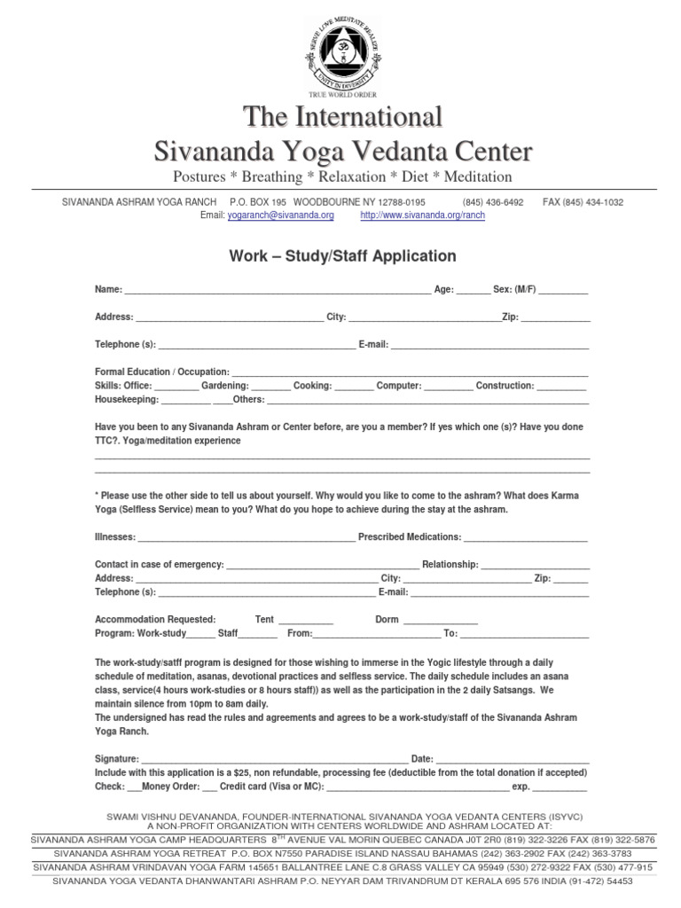 Workstudy App | PDF | Yoga | Āstika