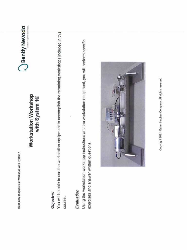 Machineery Diagnostice Workshop With System1 | PDF