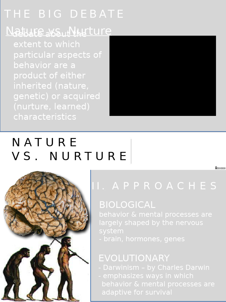Nature vs. Nurture: Key Approaches | PDF
