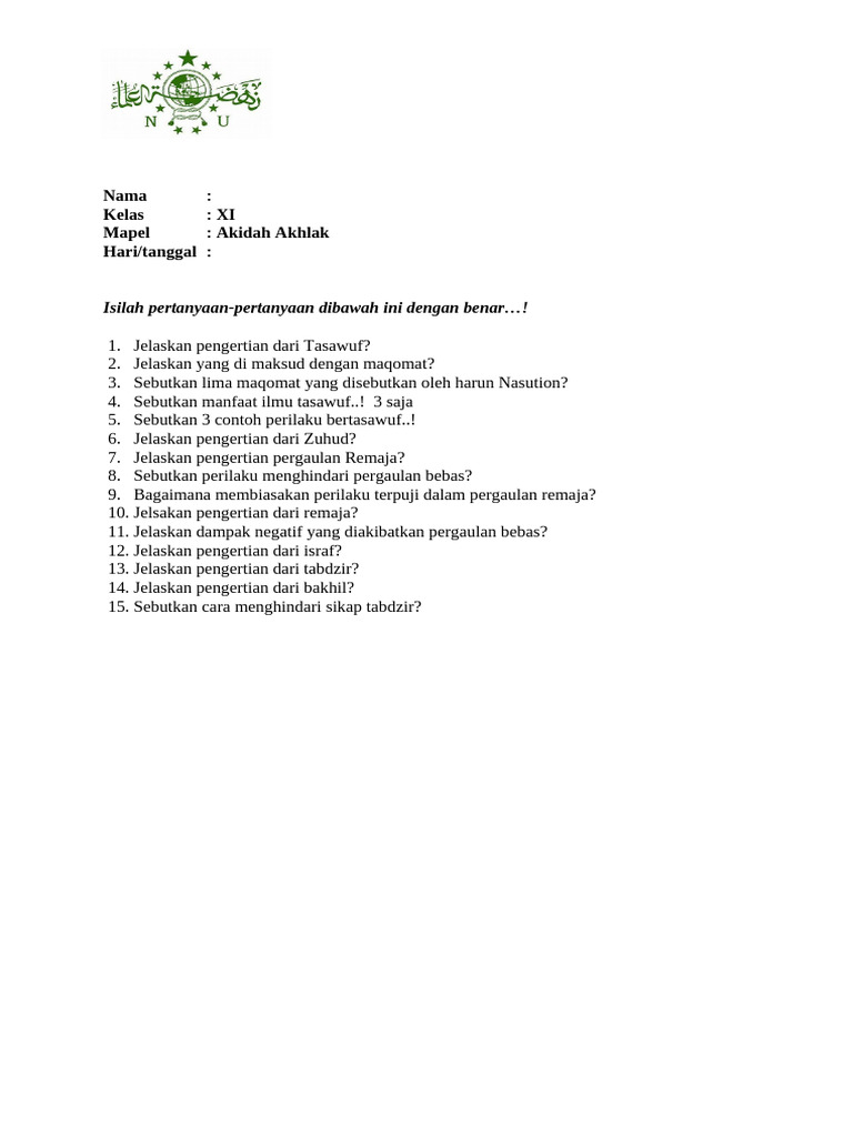 SOAL ASTS 2025 | PDF