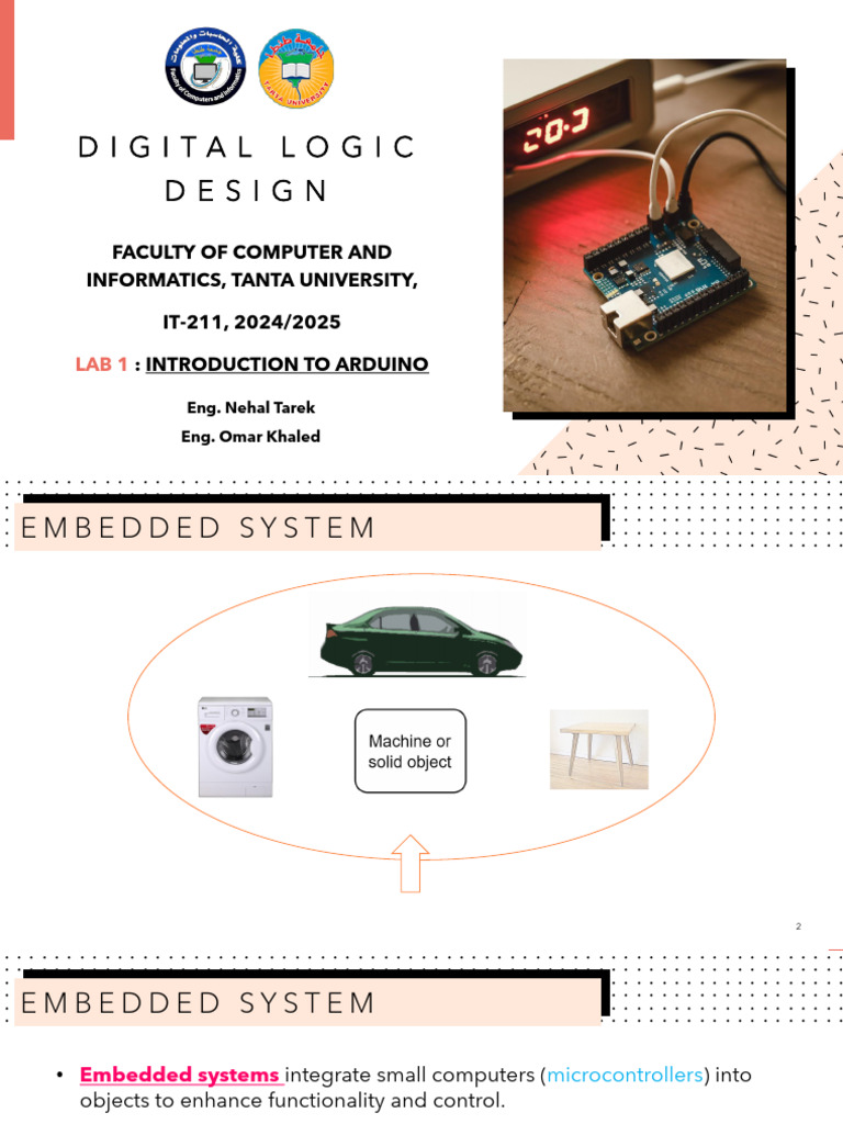 Section 1 Digital Logic Design | PDF | Arduino | Embedded System