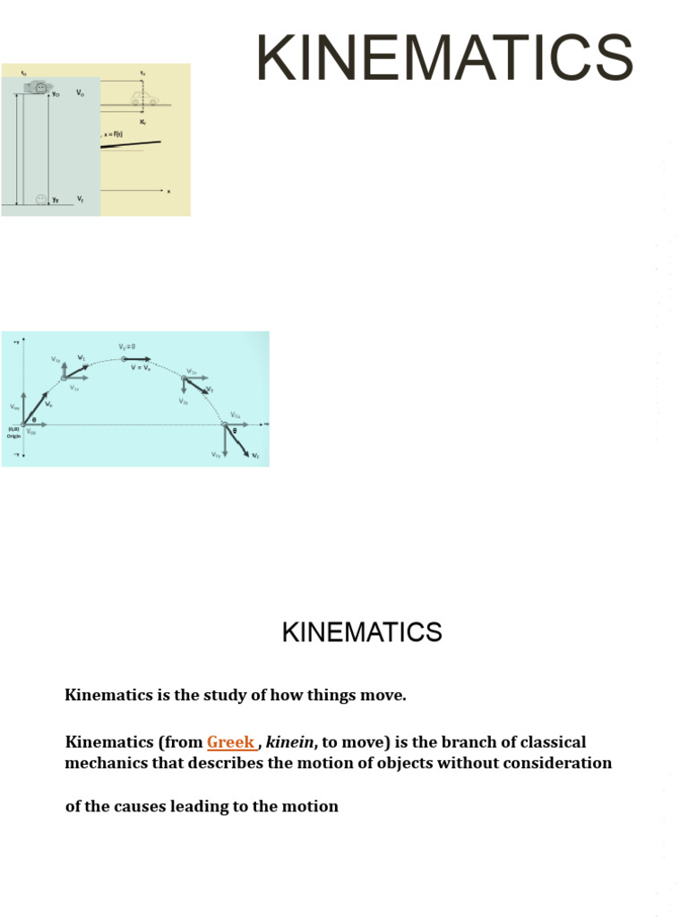 PHY10T2KINEMATICSCALULUS | PDF | Kinematics | Velocity
