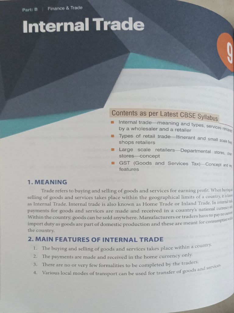 Internal Trade | PDF
