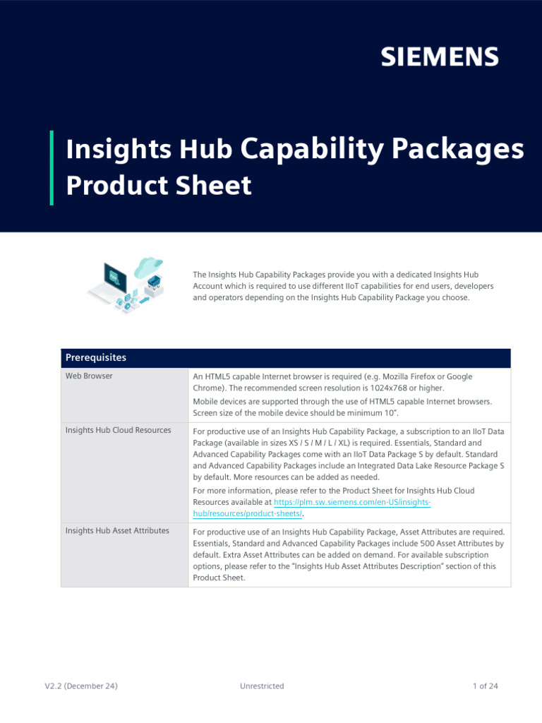 Insights Hub Capability Packages Overview | PDF | Cloud Computing ...