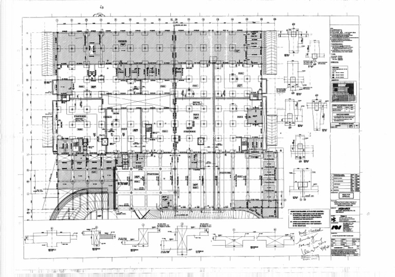 Layout Plan For First Floor Slab | PDF