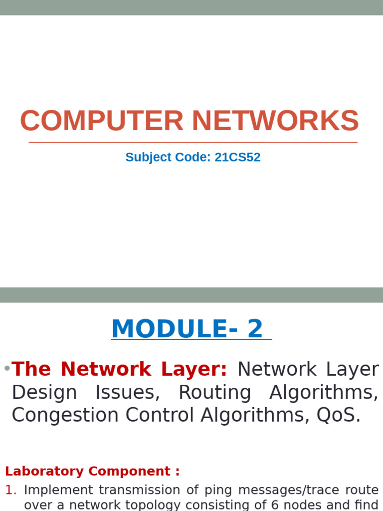 21CS52 CN Module 3 | PDF | Computer Network | Internet Protocols