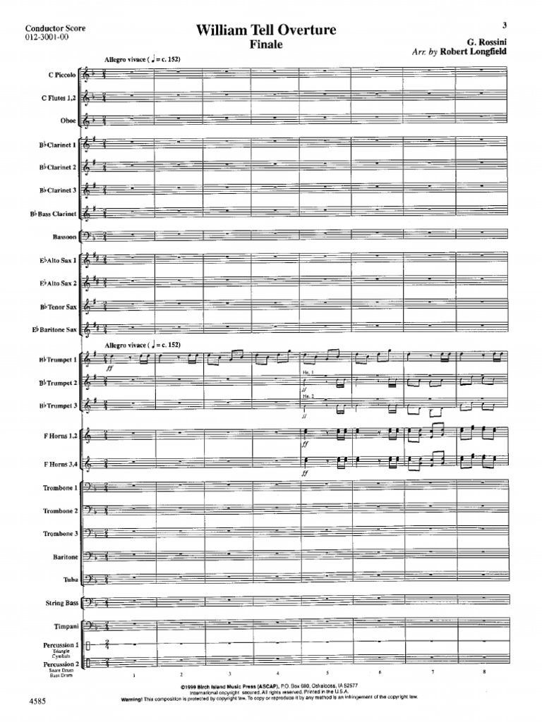 William Tell Overture 5 PDF Free | PDF