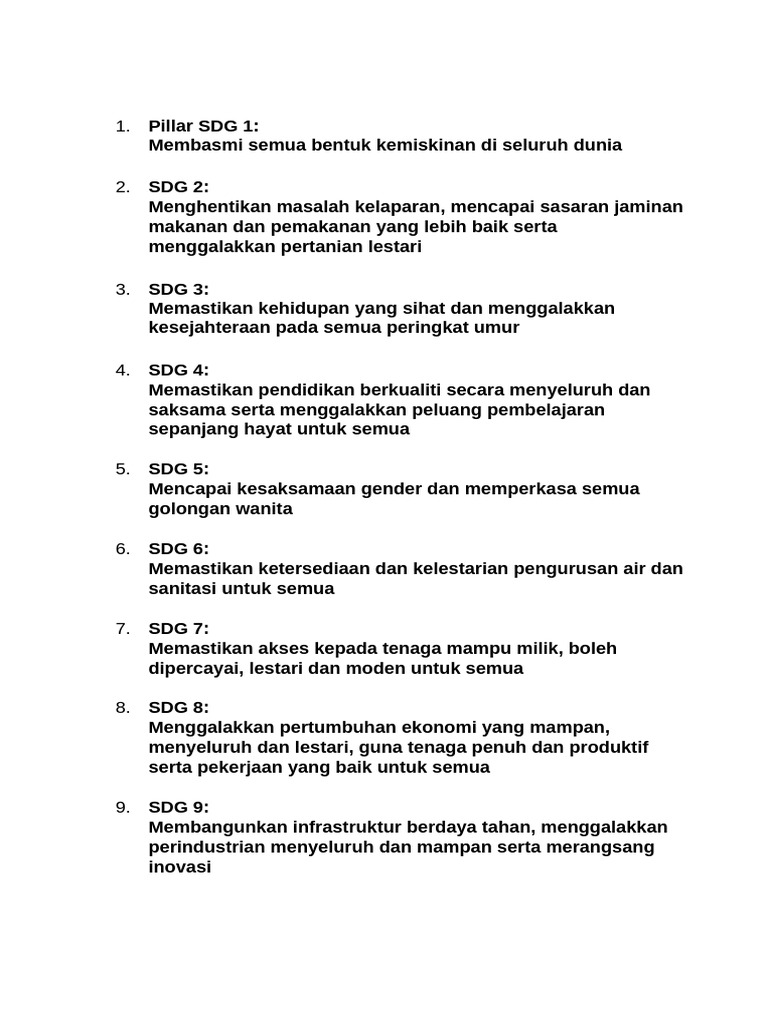 Pillar SDG 1 | PDF