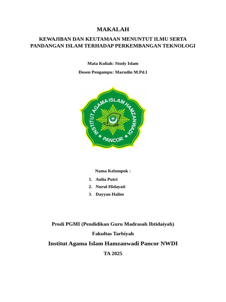 Makalah 1 | PDF