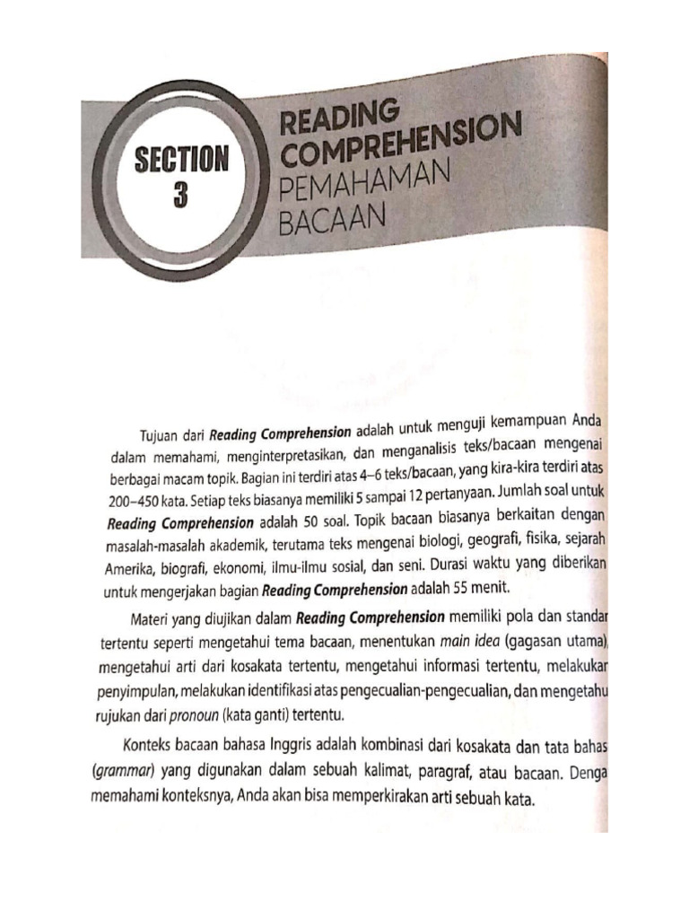 Reading Comprehension exercises | PDF