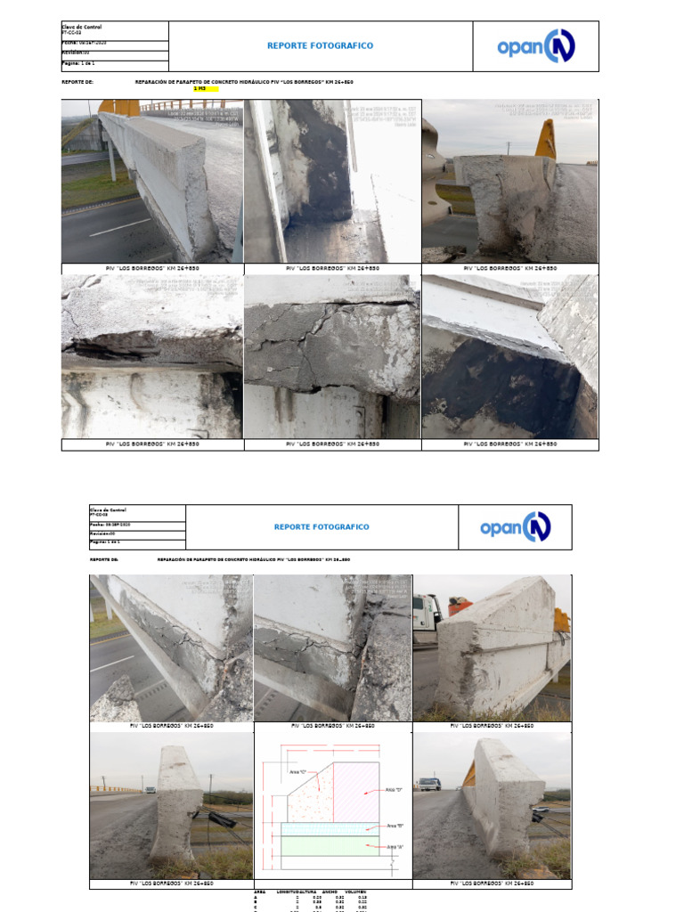 Reparación de Parapeto en Los Borregos | PDF