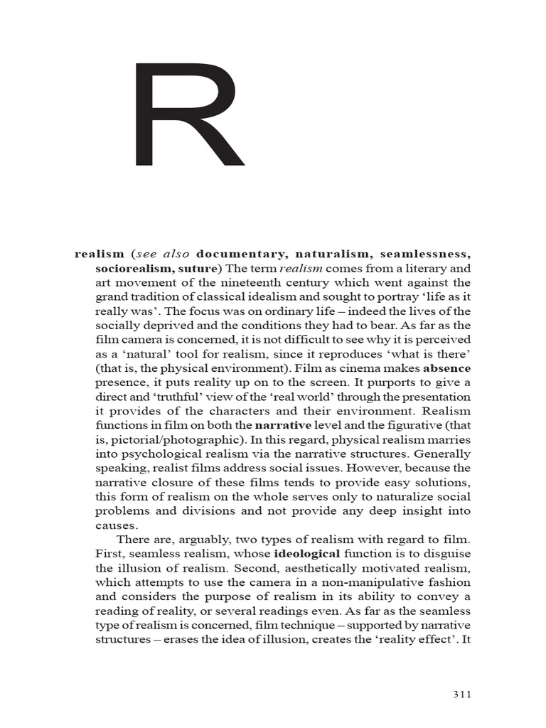 realism key concepts | PDF | Realism (Arts) | Narrative