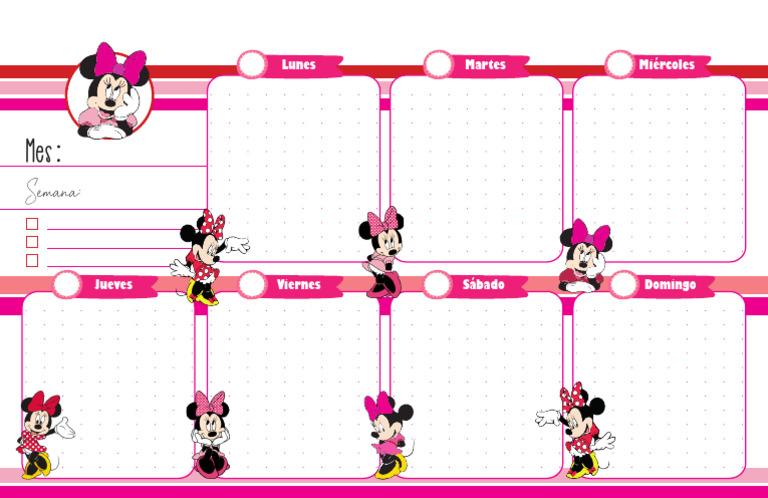 Planner Minnie Mouse - 250211 - 105908 | PDF