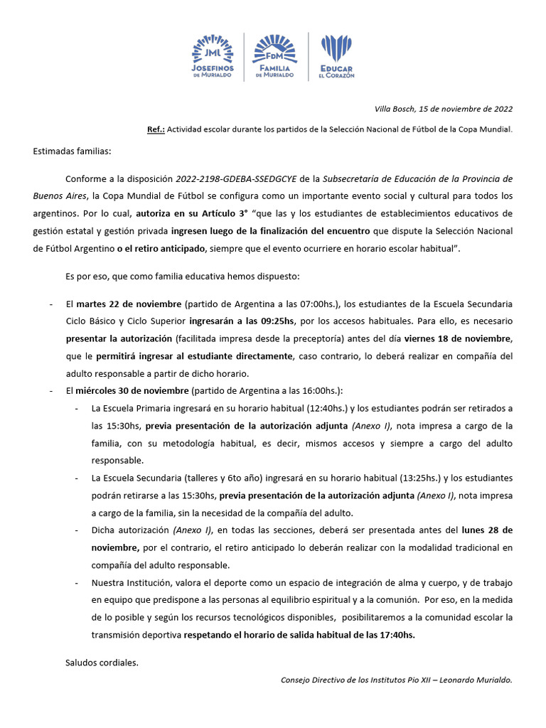 Actividad Escolar Copa Mundial | PDF