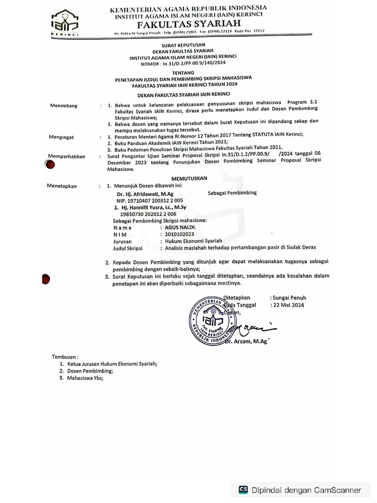 SK Agus Naldi | PDF