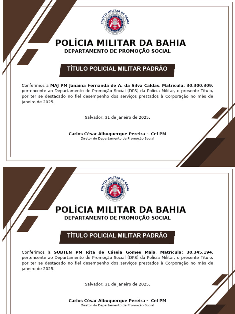 Certificados DPS - 2024 | PDF