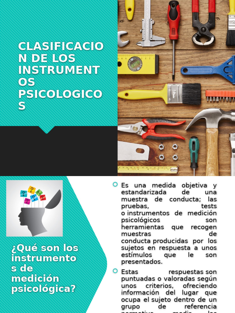 5.-Clasificacion de Los Instrumentos Psicologicos Infantiles B | PDF ...