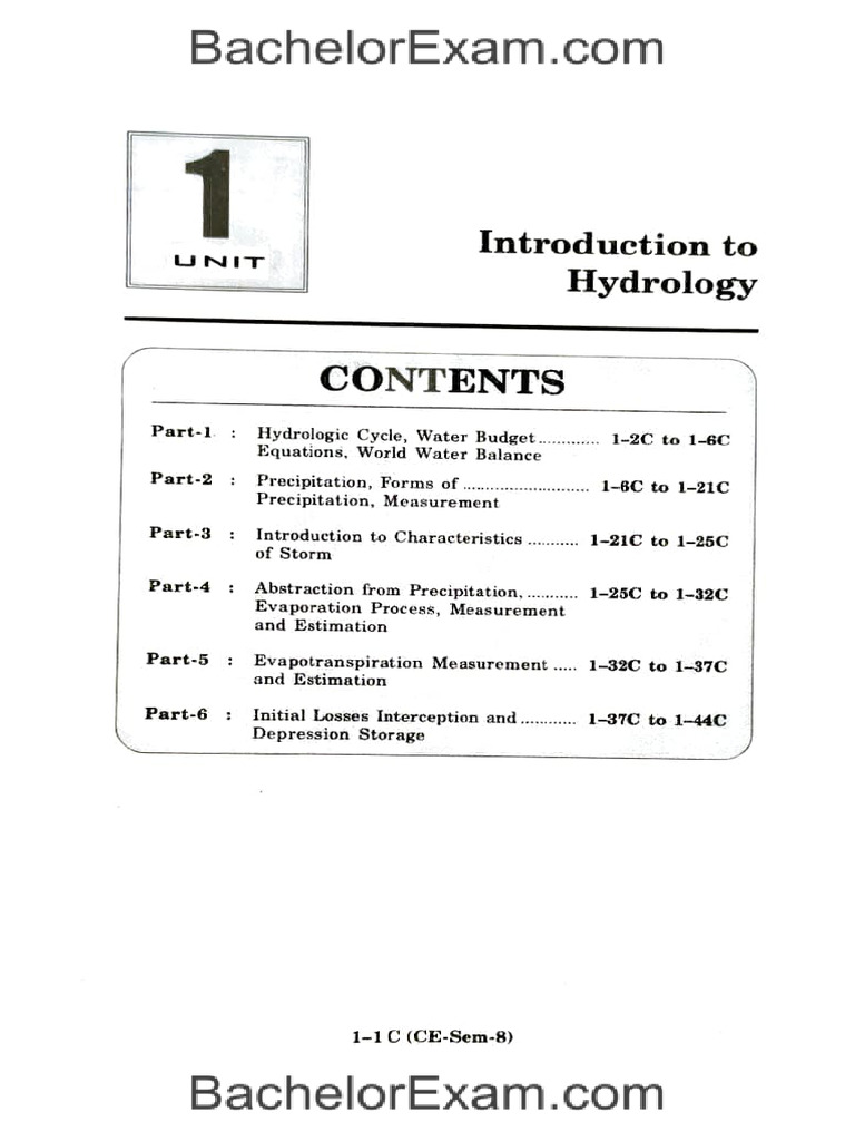 Engineering Hydrology Full PDF | PDF | Hydrology | Precipitation