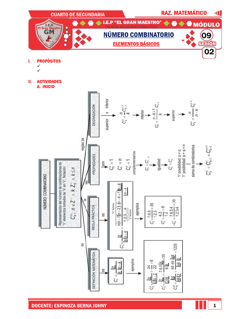 Número Combinatorio | PDF