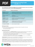 WIDA Writing Rubric | PDF | Vocabulary | Word