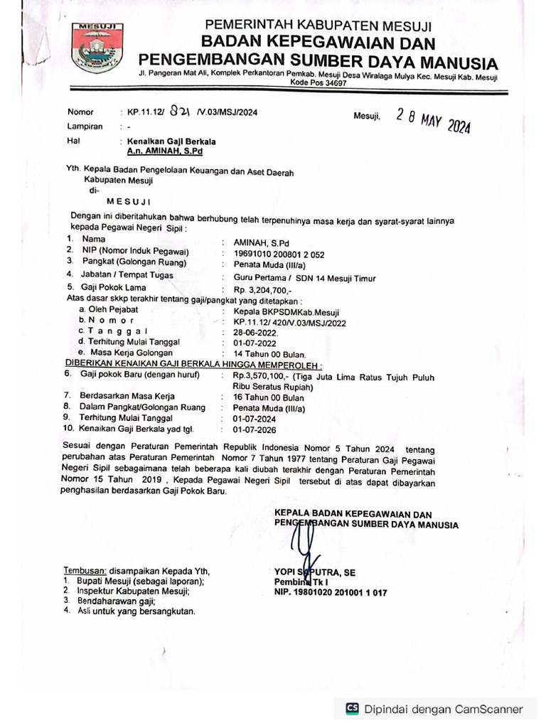 SK Berkala Aminah | PDF