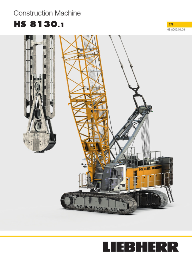 Liebherr HS 8130.1 Excavator Overview | PDF | Engines | Vehicles