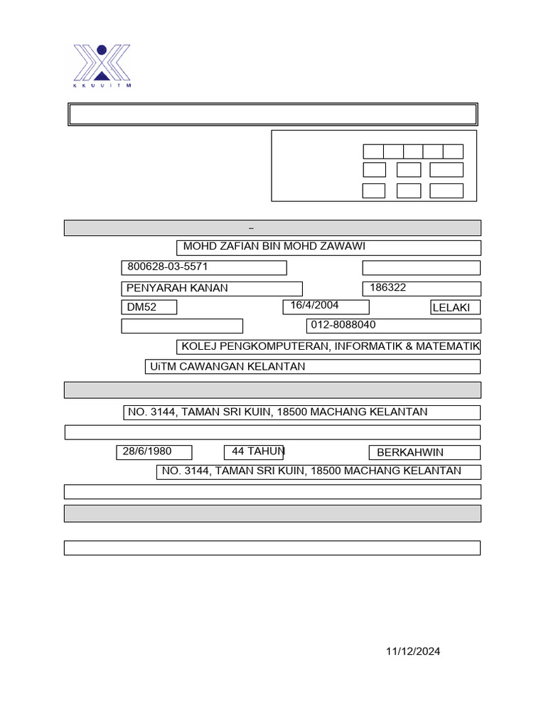 Keahlian Form 2019 | PDF