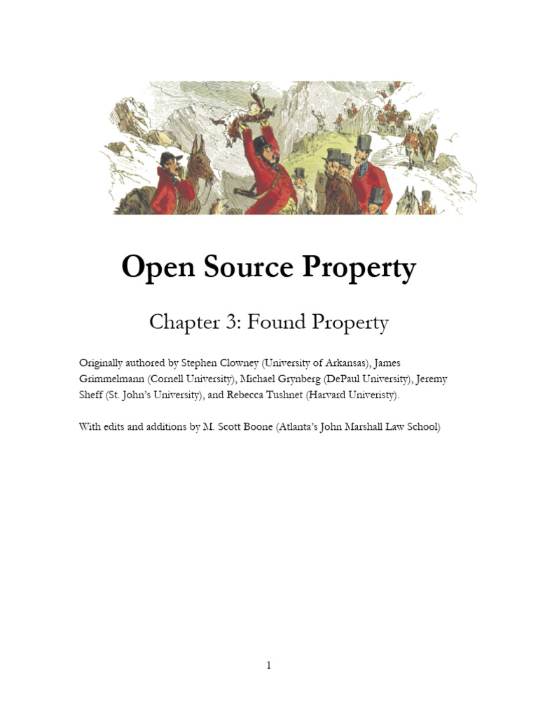 Chapter 3 Found Property Fall 22 | PDF | Standing (Law) | Private Law