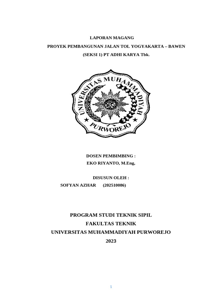 Laporan SOFYAN | PDF