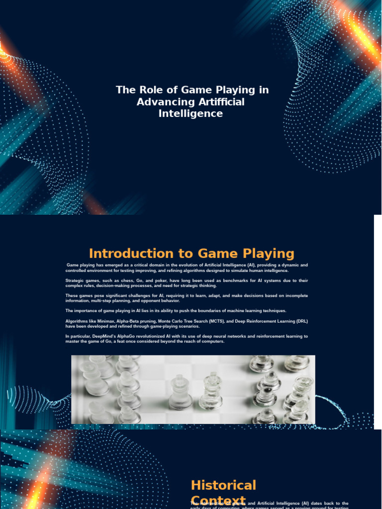 Game Playing in Advancing Artificial Intelligence | PDF | Artificial Intelligence | Intelligence ...