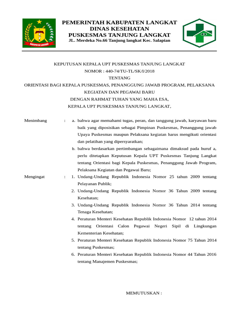 18' 19' EP 2.3.5.1 SK ORIENTASI | PDF